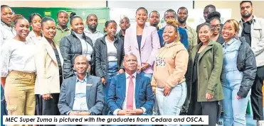 CEDARA STUDENTS JOIN GRADUATES’ PROGRAMME - PressReader