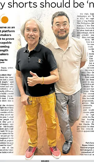 Busan fest programmer lists why Pinoy shorts should be ‘nurtured ...