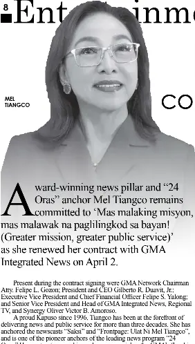 Mel Tiangco - PressReader