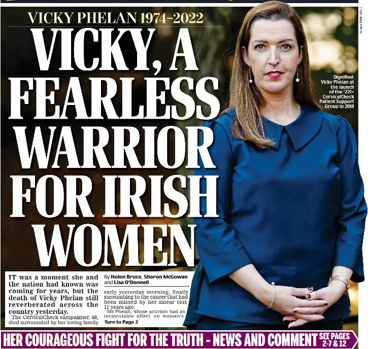 VICKY, A FEARLESS WARRIOR FOR IRISH WOMEN - PressReader