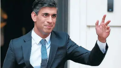 Multimillo­nario Rishi Sunak, designado nuevo primer ministro británico - PressReader