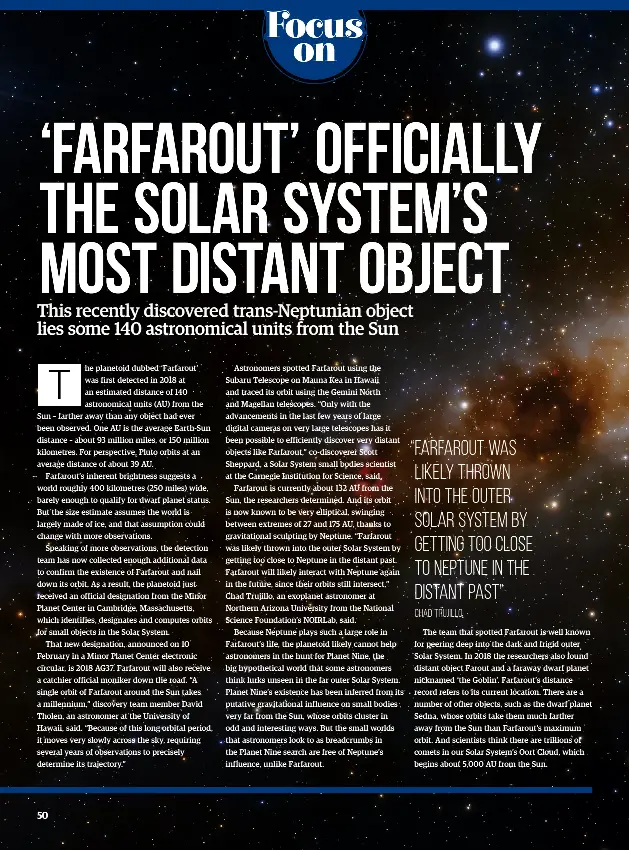 ‘Farfarout’ is the Solar System’s most distant object - PressReader