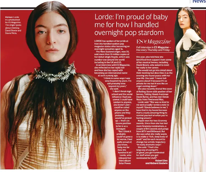 Lorde: I’m proud of baby me for how I handled overnight pop stardom ...