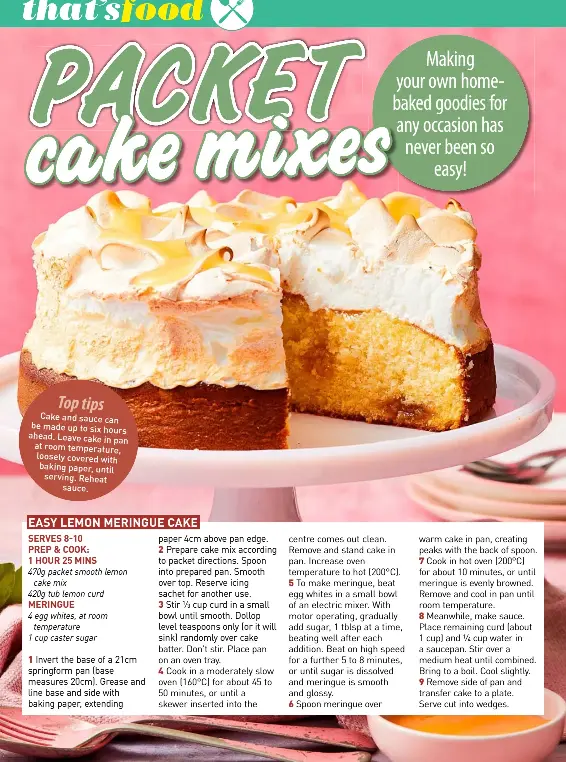 PACKET cake mixes - PressReader