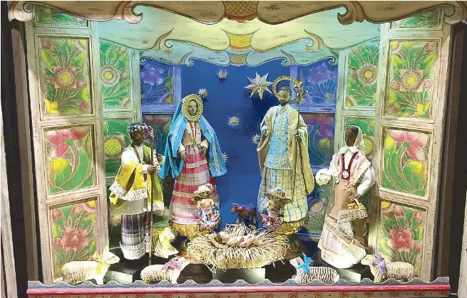 Folk art charm: Nativity in brown - PressReader