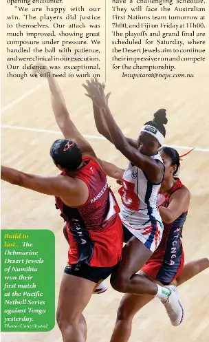 Jewels defeat favoured Tonga - PressReader