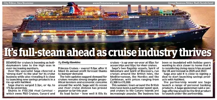 It’s full-steam ahead as cruise industry thrives - PressReader