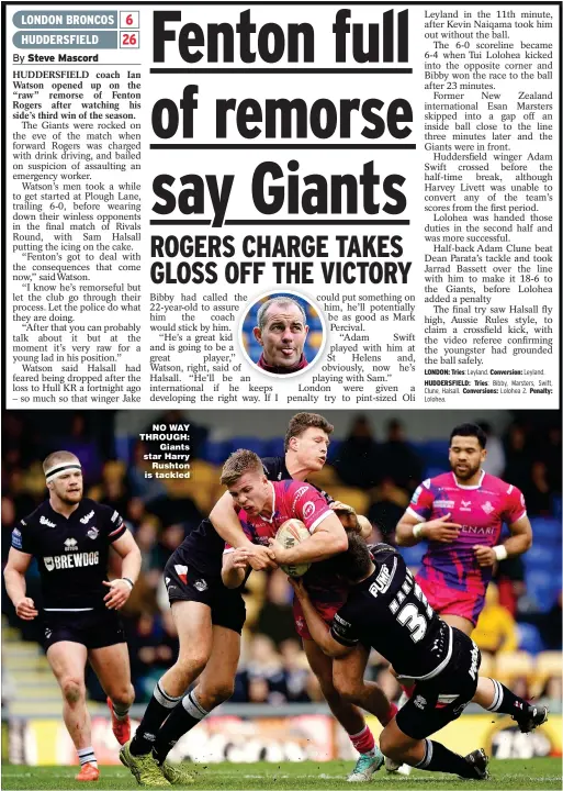 Fenton full of remorse say Giants - PressReader