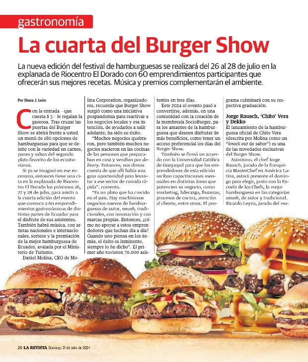 La cuarta del Burger Show - PressReader
