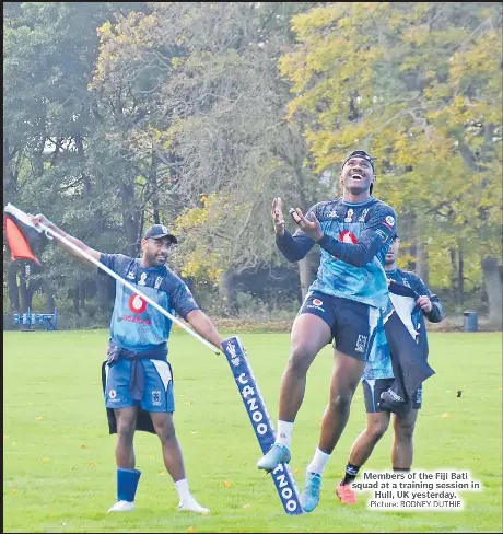 Fiji Bati step up training at Hull - PressReader
