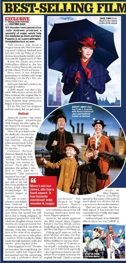 BEST-SELLING FILM AND LEGACY THAT ENDURES Why Mary Poppins is still magical 60 years on ...in ...