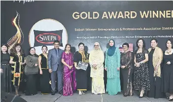 SWEPA receives gold award at WIM Top50 Global Award - PressReader