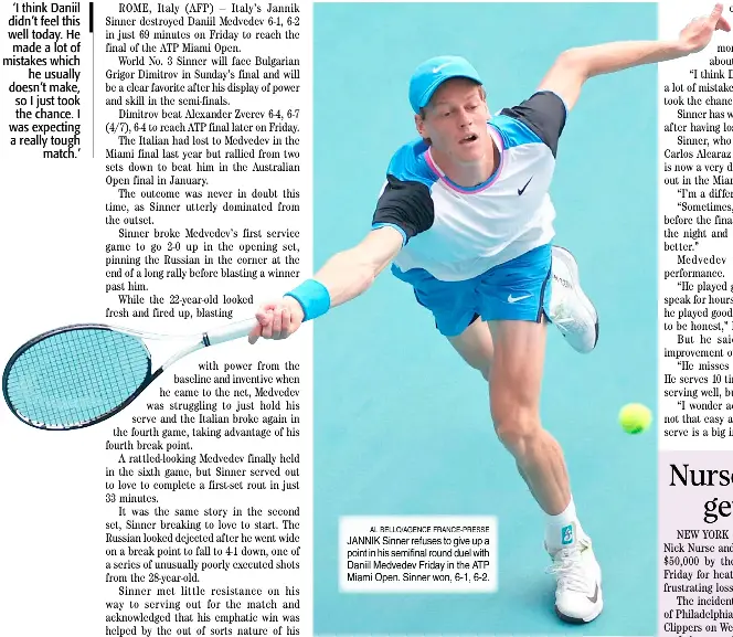 SINNER SHOWS NO MERCY - PressReader