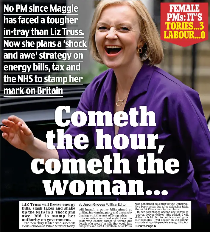 Cometh the hour, cometh the woman... - PressReader