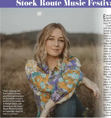 Everything’s coming-up roses for April’s Stock Route Music Festival at ...