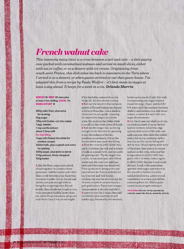 French walnut cake - PressReader