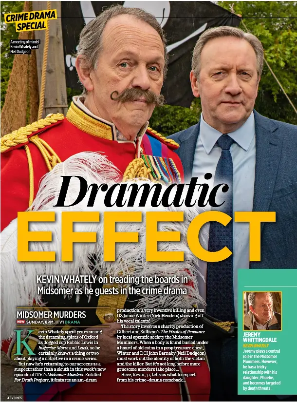 Lewis star Kevin Whately on his triumphant return to crime drama as a suspect in Midsomer ...