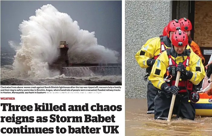 Three killed and chaos reigns as Storm Babet continues to batter UK - PressReader