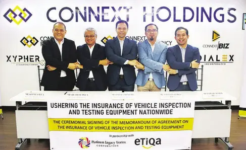 CONNEXT HOLDINGS USHERS THE INSURANCE OF VEHICLE INSPECTION AND TESTING ...