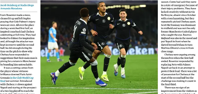 João Pedro’s double dumps out Napoli as Chelsea make last 16 with late ...