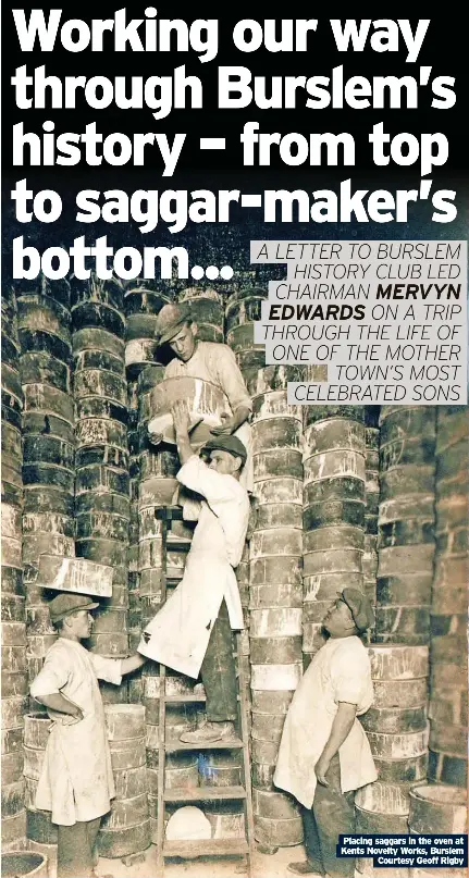 Working our way through Burslem’s history – from top to saggar-maker’s bottom... - PressReader