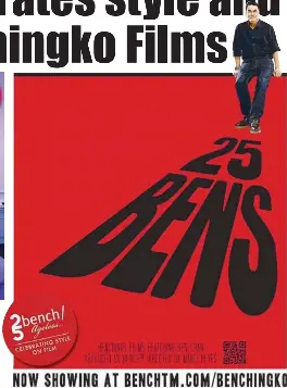 Bench turns 25, celebrates style and star power with Benchingko Films ...