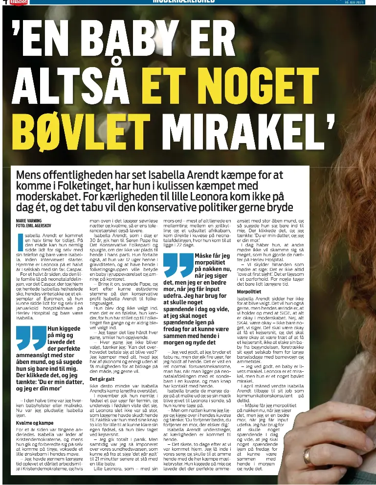 EN BABY ER ALTSÅ ET NOGET BØVLET MIRAKEL’ - PressReader