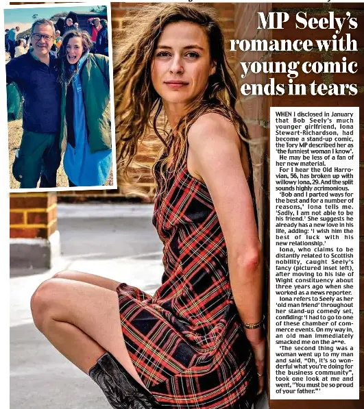 MP Seely’s romance with young comic ends in tears - PressReader