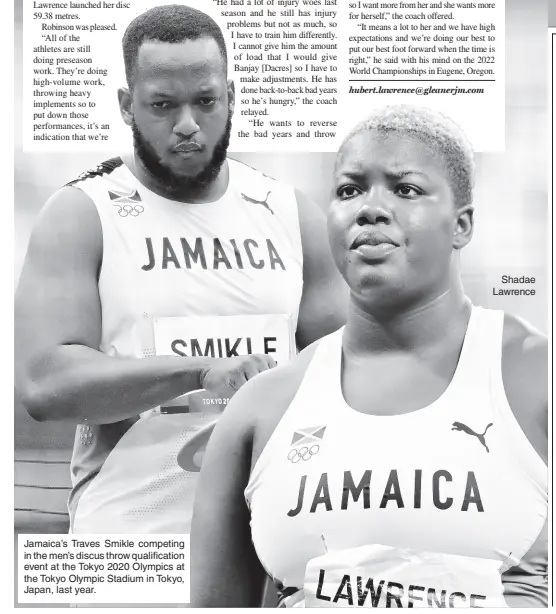 Dacres, Smikle, Lawrence on track for good seasons – coach - PressReader