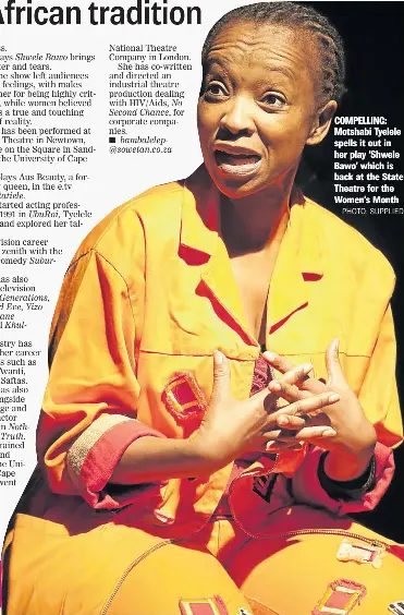 Motshabi Tyelele’s brave fight - PressReader