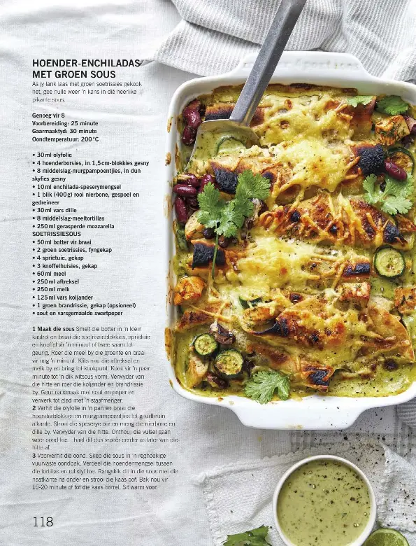 HOENDER-ENCHILADAS MET GROEN SOUS - PressReader