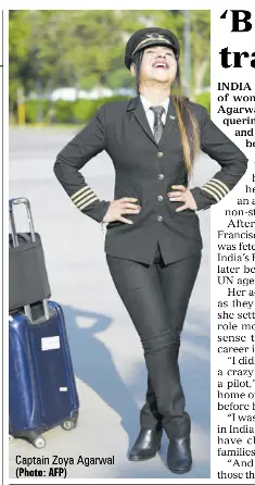 ‘Born to fly’: Indian pilot blazes trail for women in aviation - PressReader