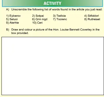 THE LIFE AND WORK OF THE HON. LOUISE BENNETT COVERLEY - PressReader