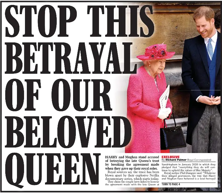 STOP THIS BETRAYAL OF OUR BELOVED QUEEN - PressReader