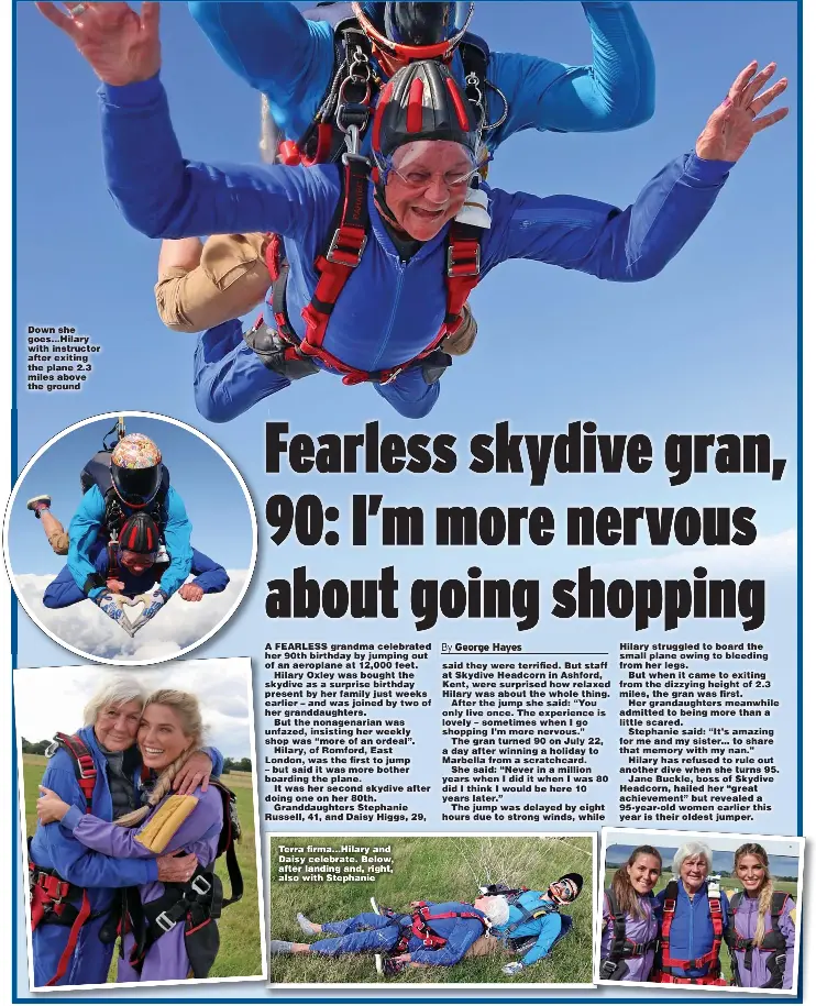 Fearless skydive gran, 90: I’m more nervous about going shopping - PressReader