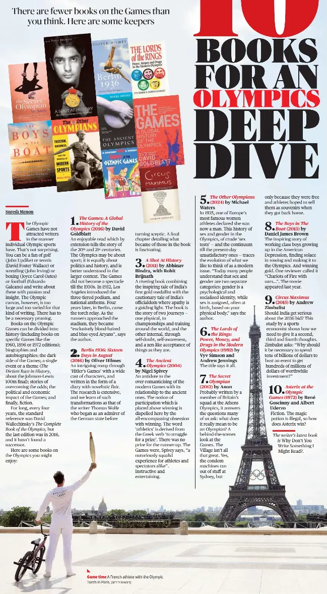 10 BOOKS FOR AN OLYMPICS DEEP DIVE - PressReader