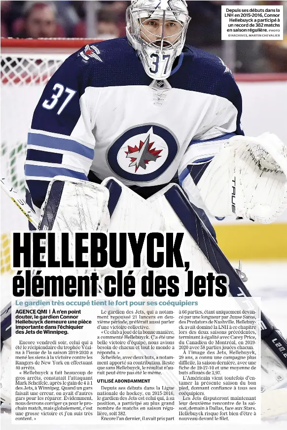 HELLEBUYCK, élément clé des Jets - PressReader