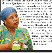 DID KGOSI MOSADI SEBOKO SNUB THE PRESIDENT? - PressReader