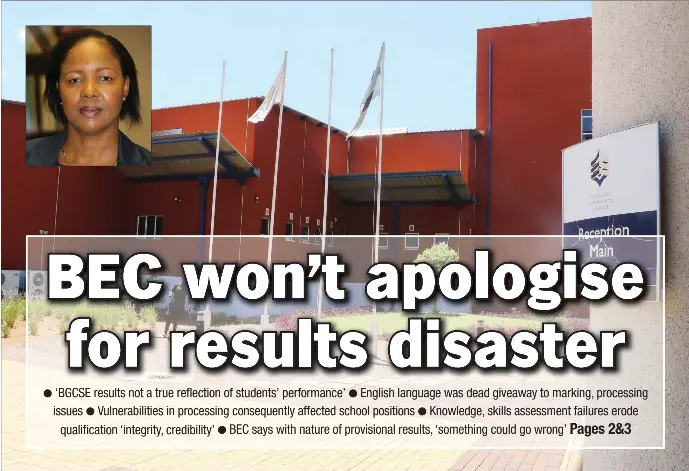 BEC won’t apologise for results disaster - PressReader