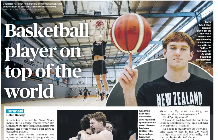 Basketball player on top of the world - PressReader