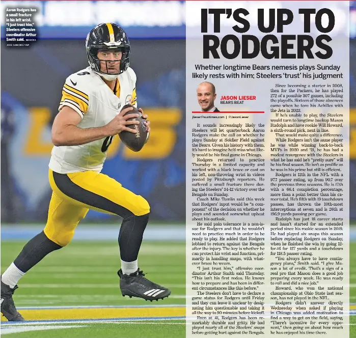 IT’S UP TO RODGERS - PressReader