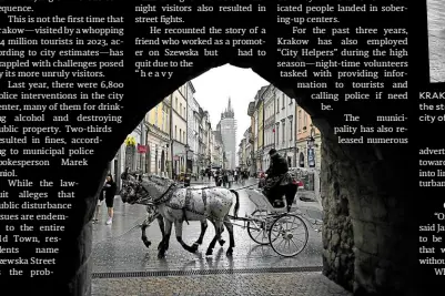 Shouts, fights, vomit: Polish city grapples with drunk tourists ...