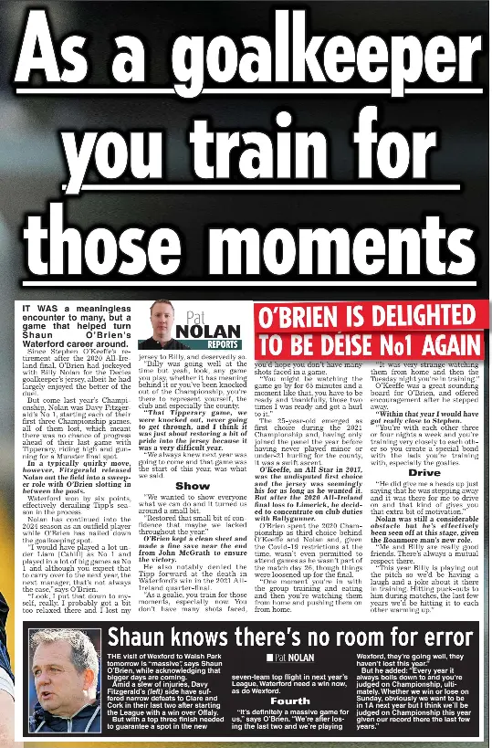 As a goalkeeper you train for those moments - PressReader