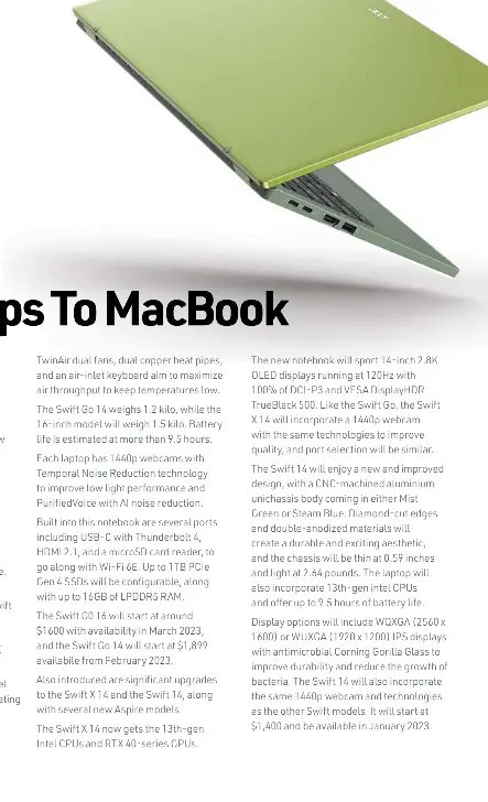 Swift Steps To MacBook - PressReader