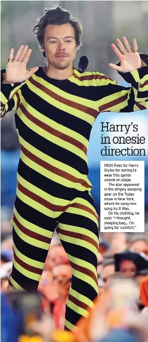 Harry’s in onesie direction - PressReader