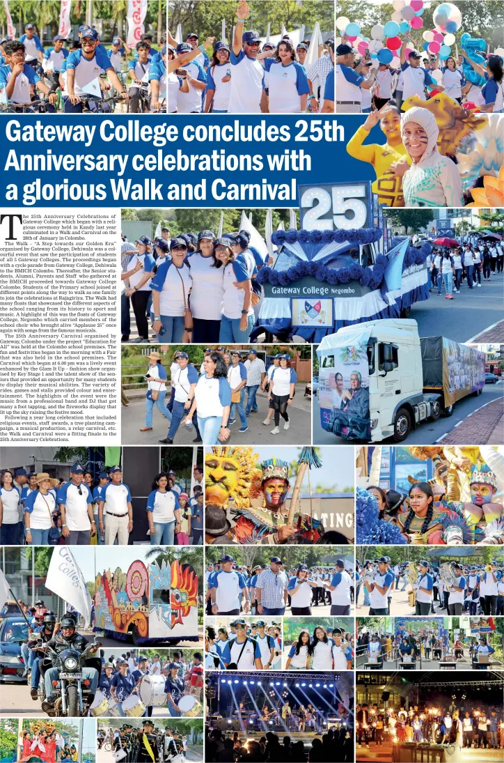 Gateway College concludes 25th Anniversar­y celebratio­ns with a glorious Walk and Carnival ...