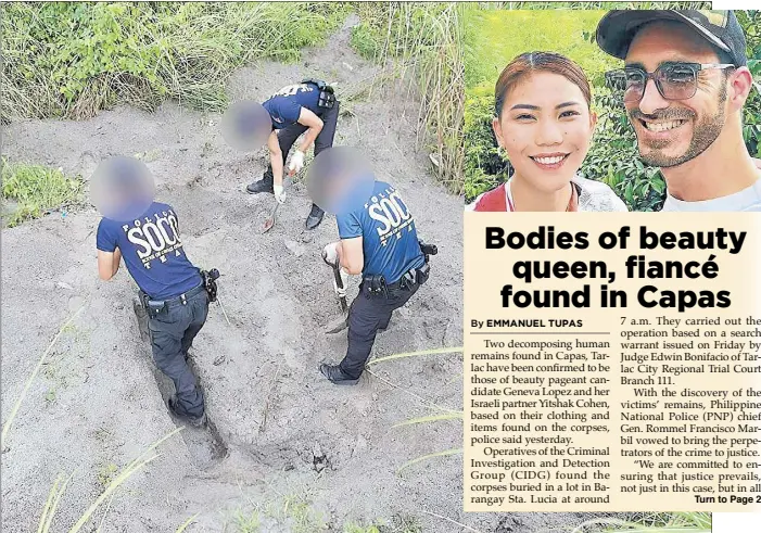Bodies of beauty queen, fiancé found in Capas - PressReader
