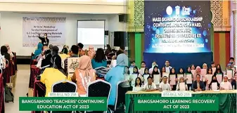 BARMM bills seek to capacitate teachers, fund students - PressReader