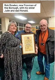 Kind Rob gets ‘freedom of borough’ for ‘selfless’ work - PressReader