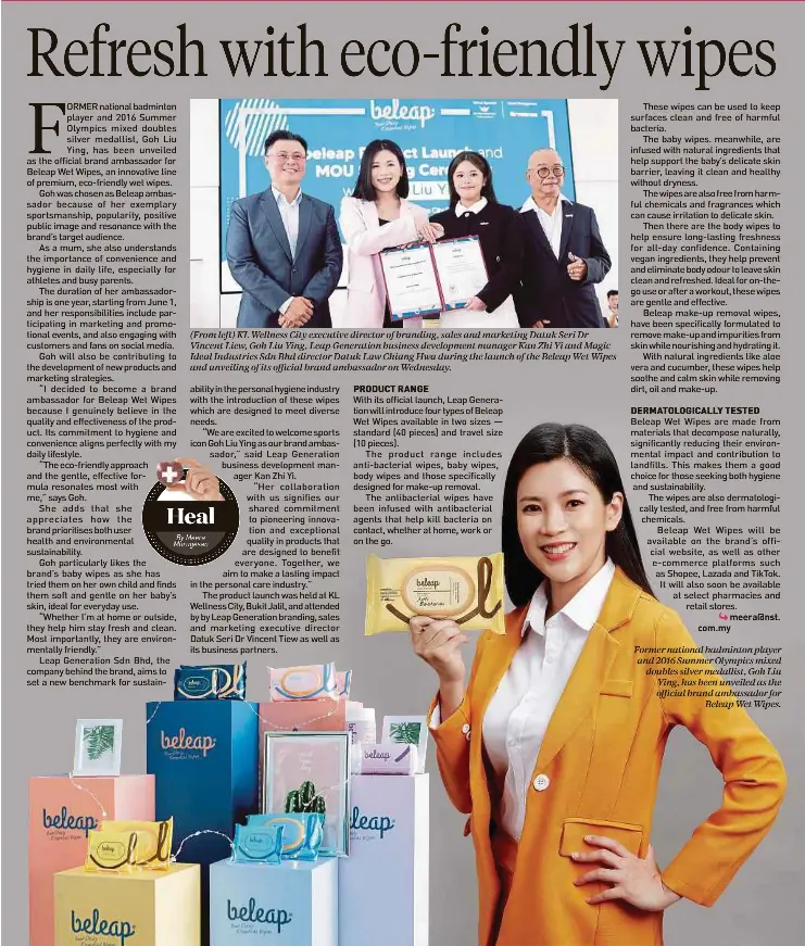 Refresh with eco-friendly wipes - PressReader